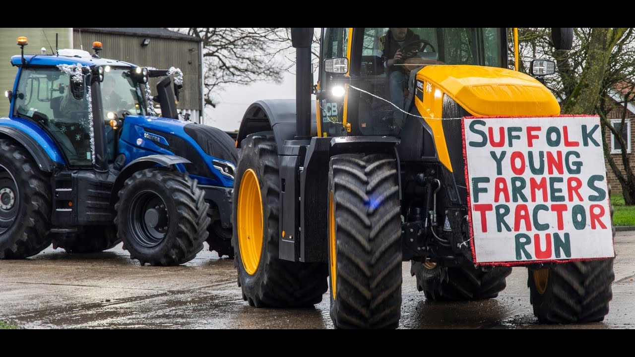 Suffolk YFC Charity Tractor Run 2024 - YouTube