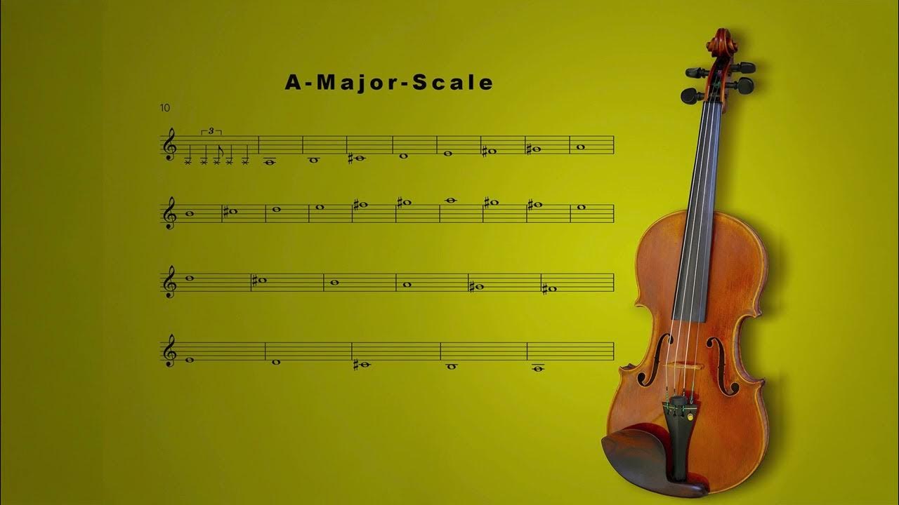 A Major Scale - Orchestra Backing Track (Violin Scales Training) - YouTube