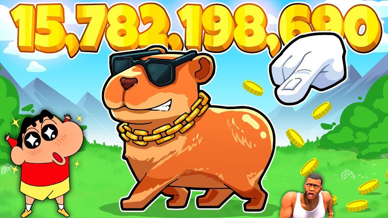 SHINCHAN Making CAPYBARA BILLIONAIRE in CAPYBARA CLICKER 2 | NOOB vs ...