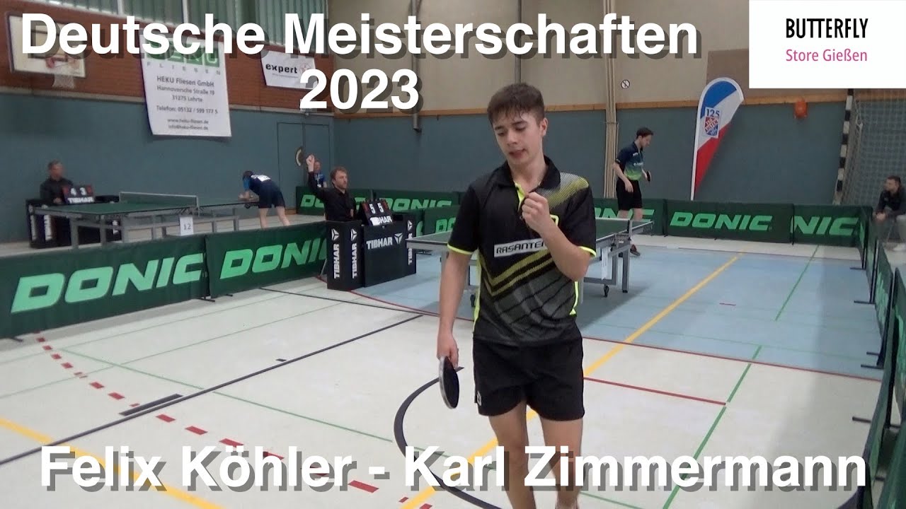 Felix Köhler - Karl Zimmermann | Deutsche Meisterschaften U19 2023 ...