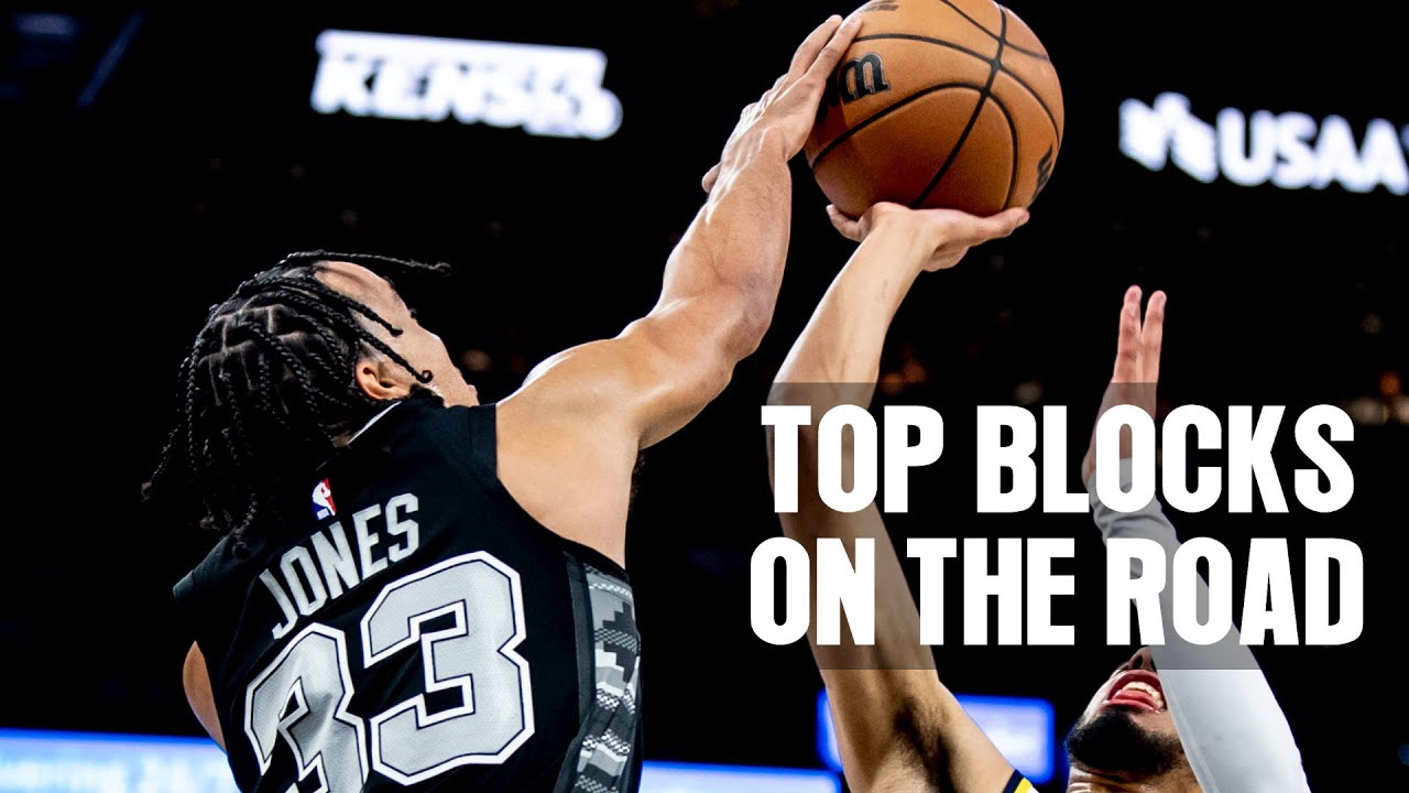 San Antonio Spurs Top Blocks on the Road in March - YouTube
