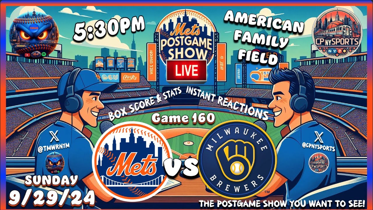 Mets PostGame Show | Mets vs Brewers Series Recap | New York Mets ...