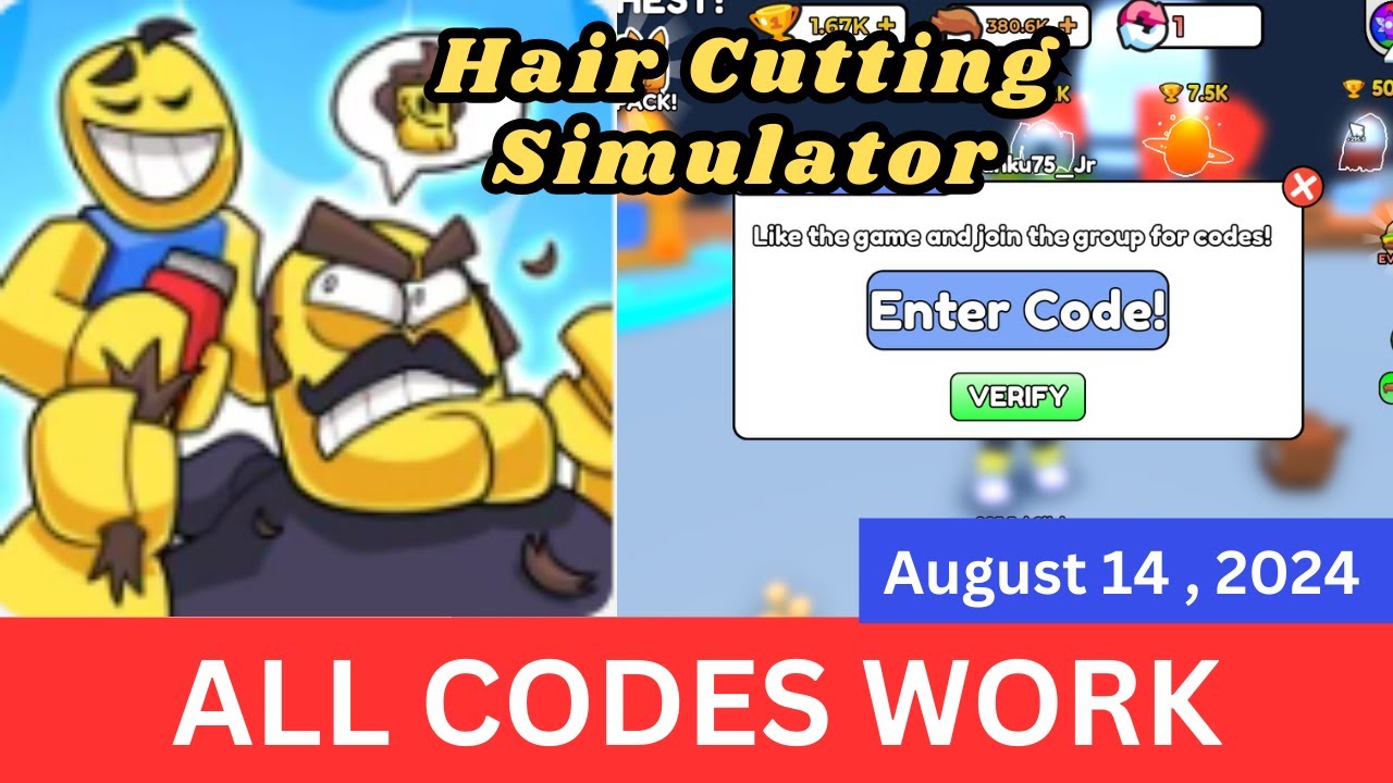 *All CODES WORK* Hair Cutting Simulator ROBLOX, August 14, 2024 - YouTube