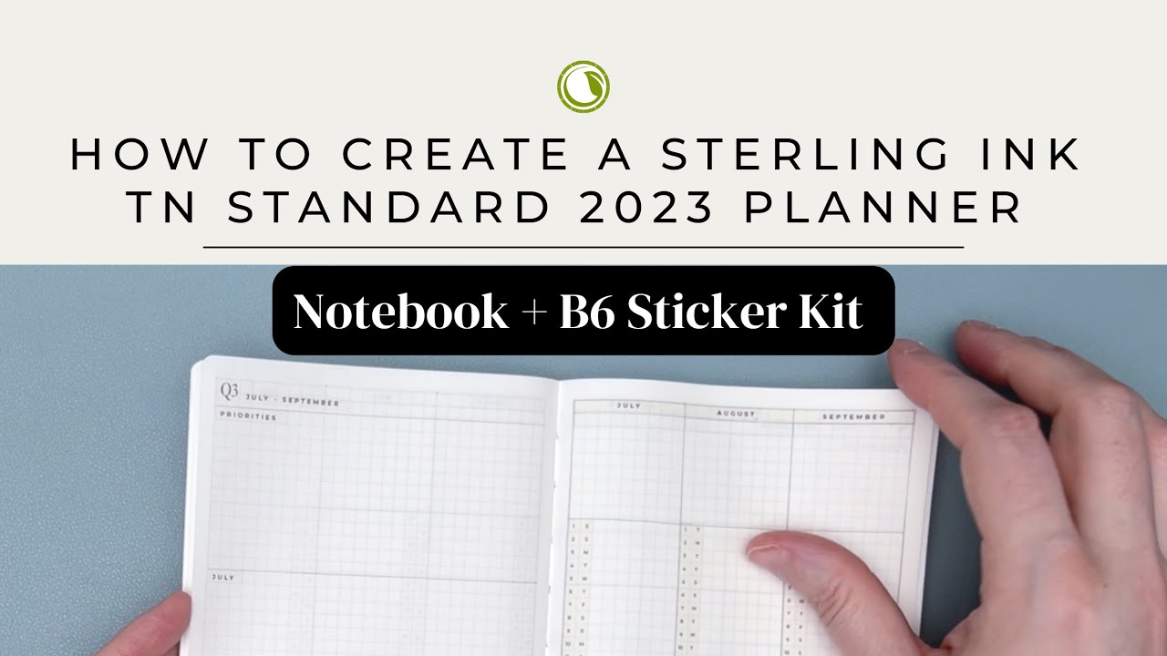 How to Create a 2023 Sterling Ink Traveler's Standard Common Planner ...