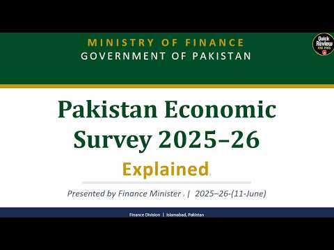 Economic Survey 205-26 Explained CSS | PMS | PCS