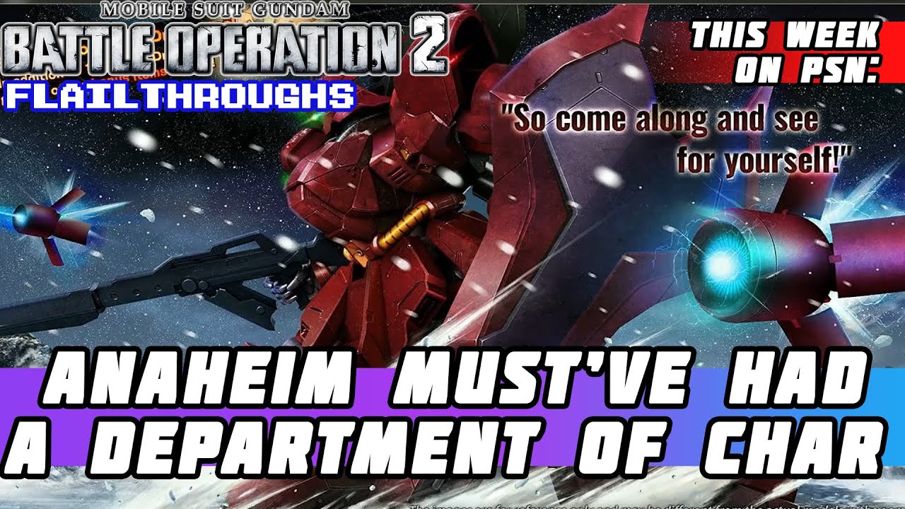 Gundam Battle Operation 6/13/24 PSN Update: Is Sazabi Prototype The ...