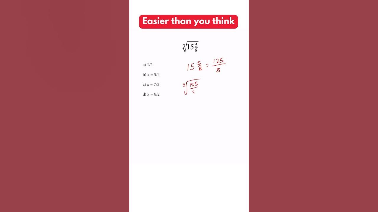 Finding The Cube Root Of A Mixed Number | Useful Math Tips - YouTube