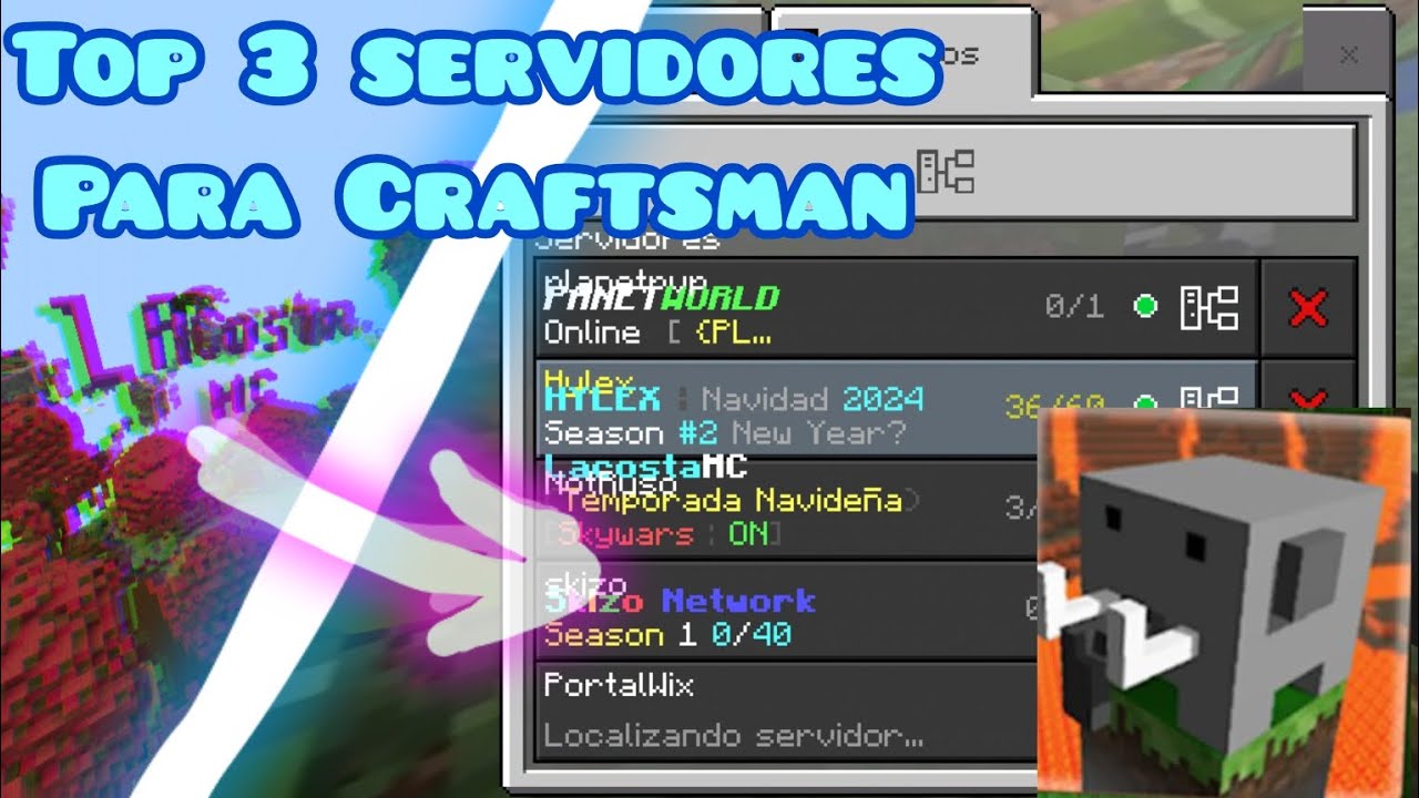 ️¡TOP 3 SERVIDORES PARA TU CRAFTSMAN 0.15.10 #craftsmanservidores #craftsman - YouTube