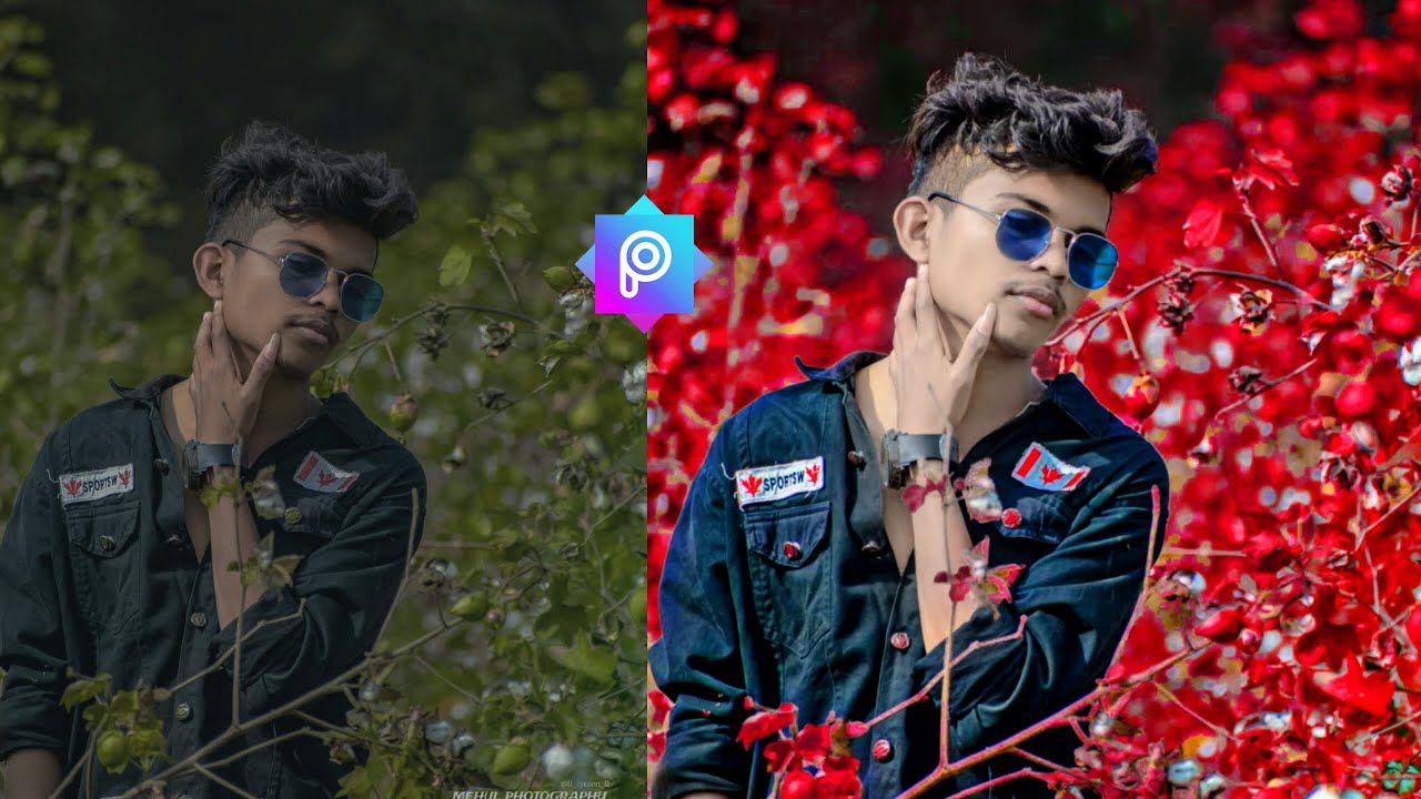 Picsart Editing Background Colour Change || Picsart Editing Moody Red ...