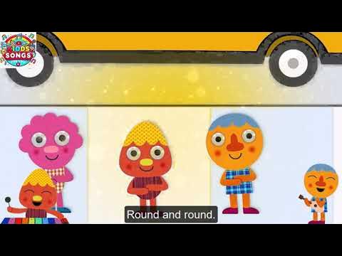 The Wheels On The Bus | feature Noodle & Pals with Lyrics | Super ...