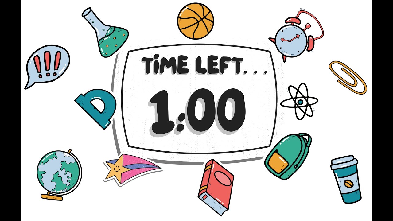 1 Minute Countdown Timer | Classroom, Study & Focus Theme - YouTube