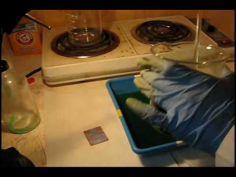 PCB Toner Transfer Etching Tutorial Pt 3 - YouTube