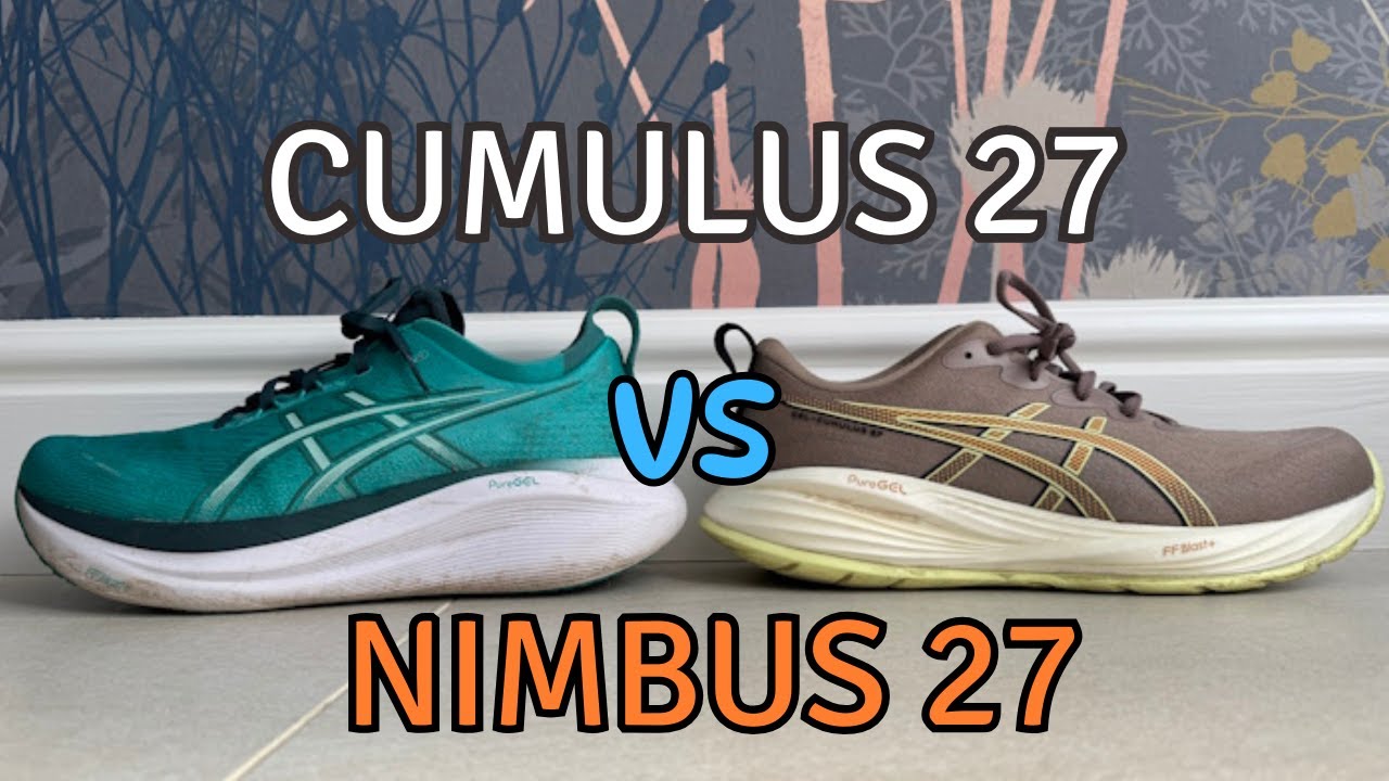 ASICS Nimbus 27 vs Cumulus 27 - YouTube