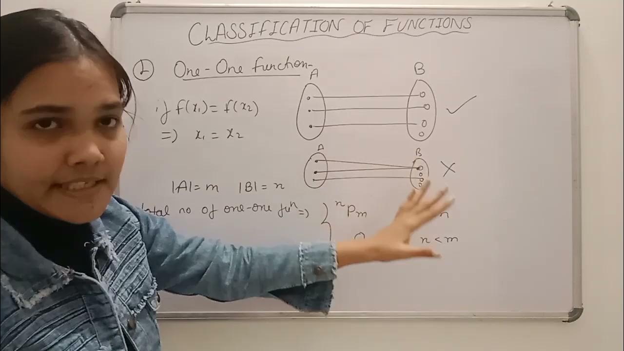 Types of functions | One one ,many one ,onto function definitions|| - YouTube
