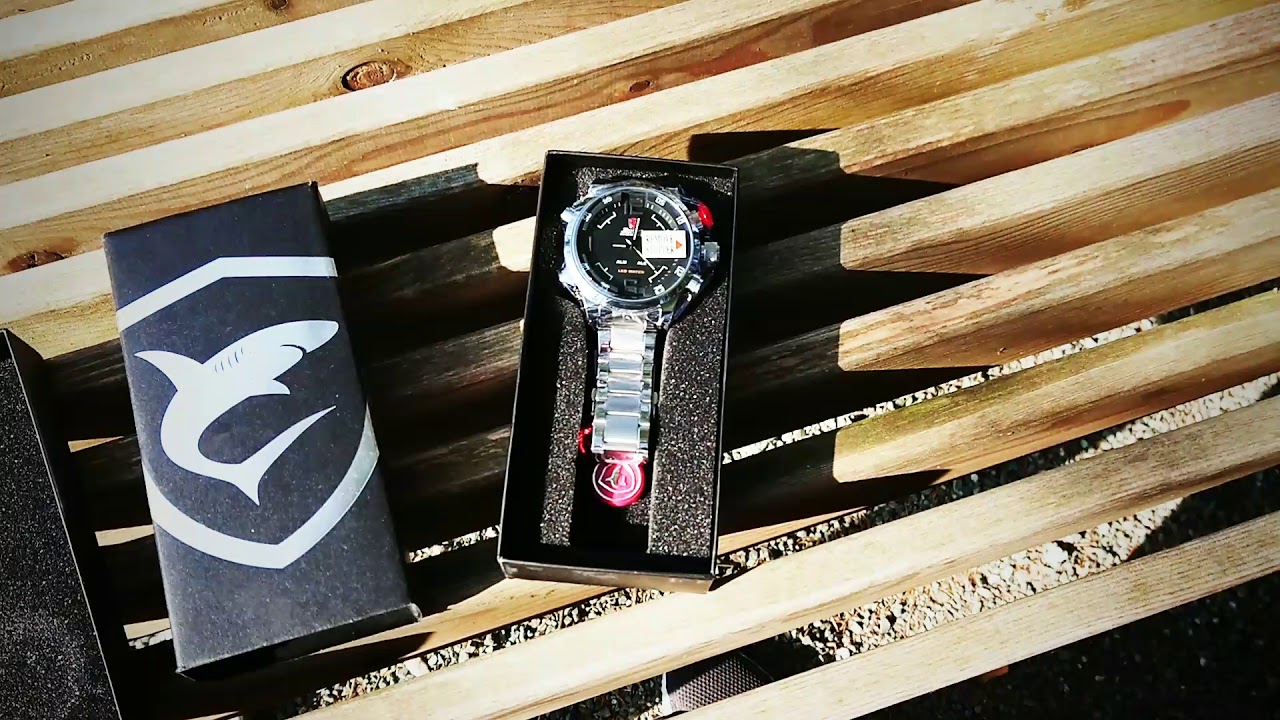 SHARK SPORT WATCH 343 UNBOXING REVIEW HIGH QUALITY ALIEXPRESS FOR ...