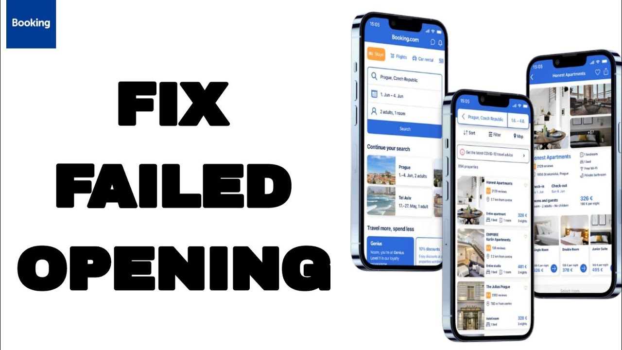 How To Fix And Solve Failed Opening On Booking.com App | Easy Fix - YouTube