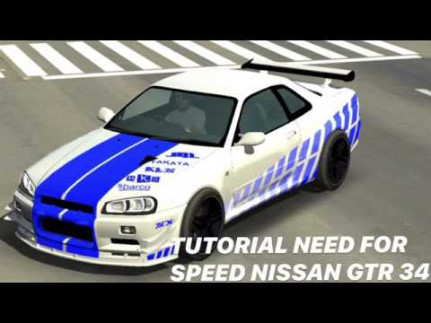 TUTORIAL NEED FOR SPEED NISSAN GTR 34 - YouTube