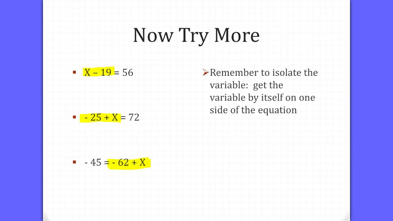 Solving Equations Using The Addition Principle YouTube solving-equations-using-the-addition-principle-youtube