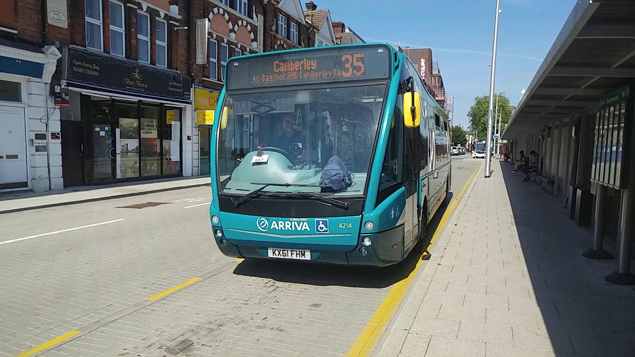 Two 35 buses in Woking - YouTube