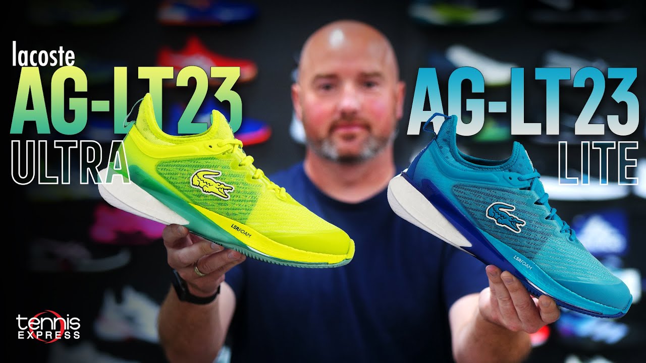 Lacoste AG LT 23 Ultra and Lite Tennis Shoes - YouTube