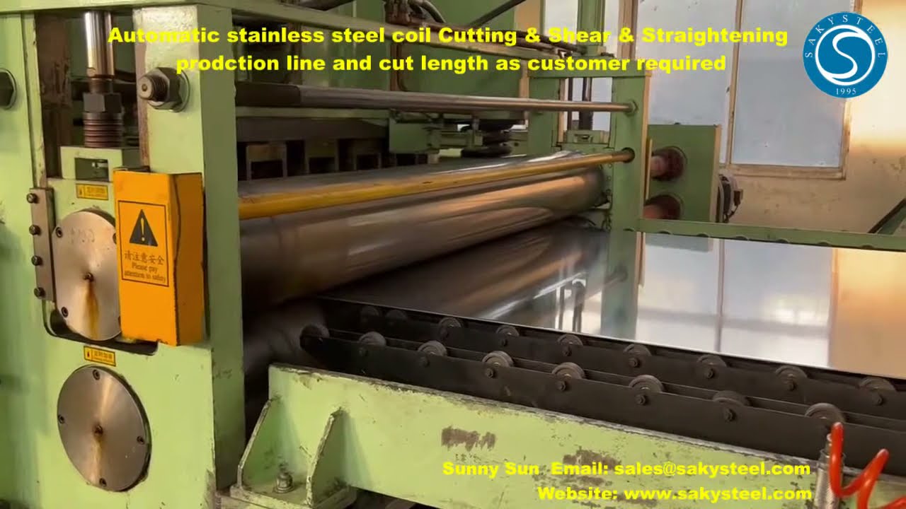 Automatic Stainless Steel Coil Cutting Shear to Sheet from Saky Steel ...