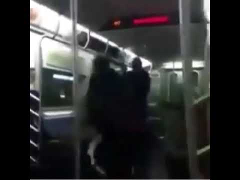 Guy runs into pole on subway - YouTube