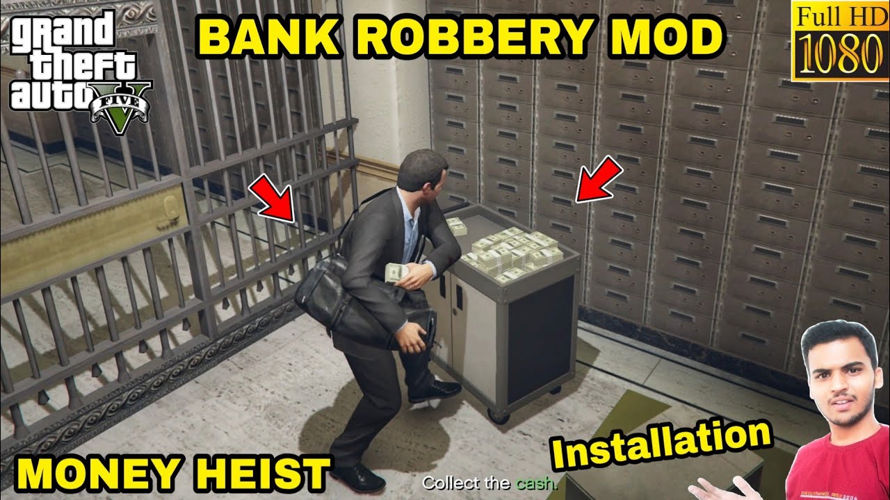 GTA 5 : HOW TO INSTALL BANK ROBBERY MOD🔥🔥🔥 - YouTube