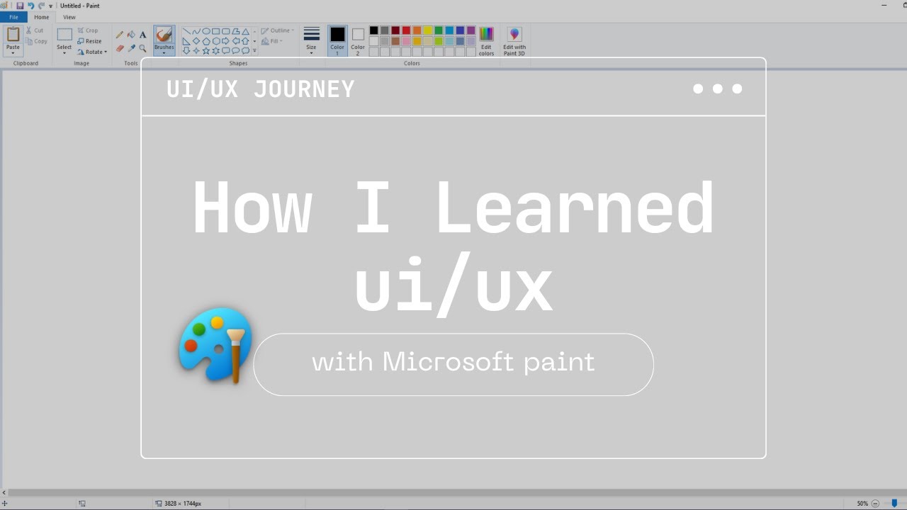 How I Learned UI UX with Microsoft Paint - YouTube