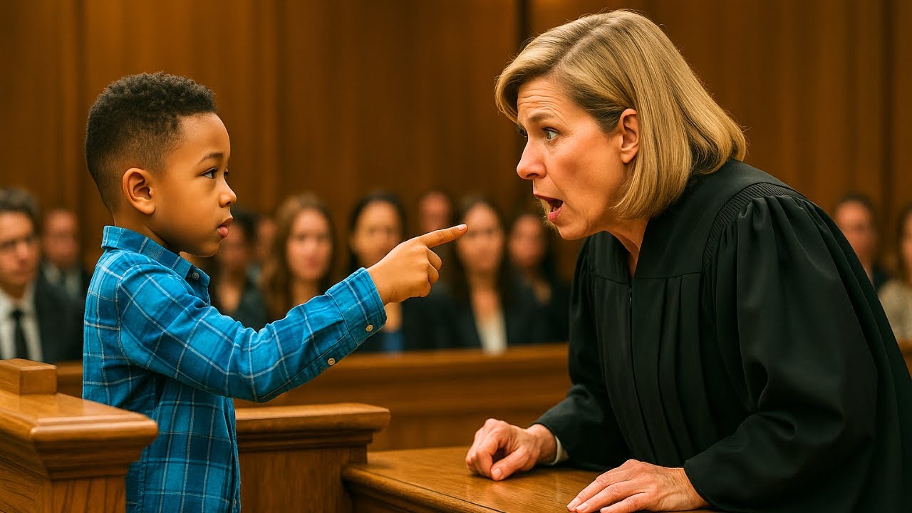Black boy halts the courtroom, stares at the presiding judge and ...