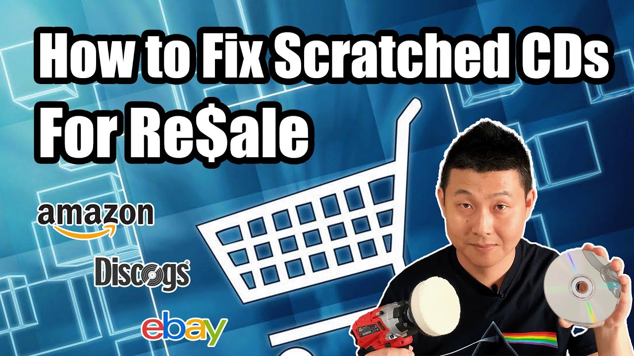 How To Fix Scratched CDs for Re$ale - YouTube
