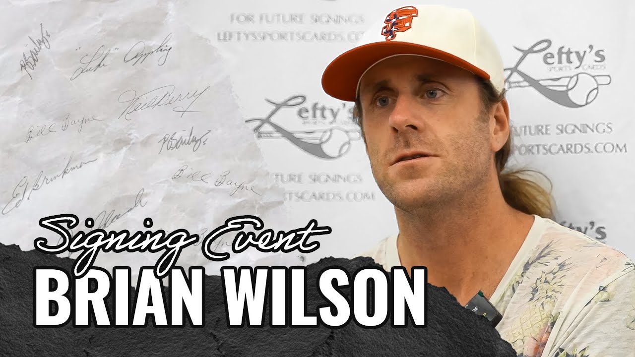 Brian Wilson Signing at Lefty's Sports | Lefty's - YouTube