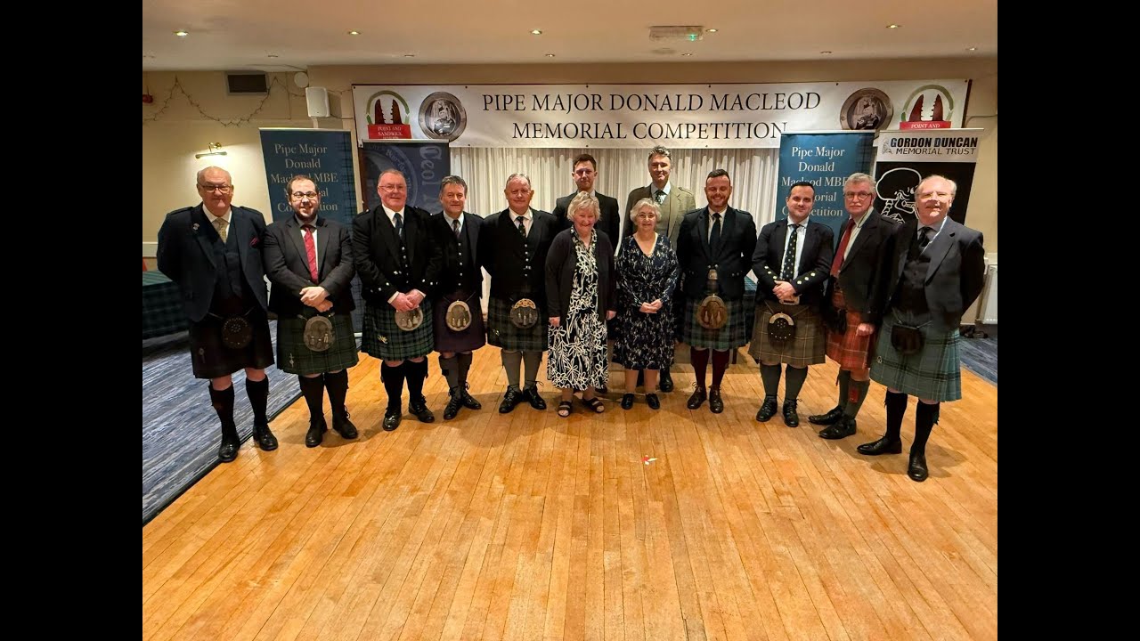The P/M Donald Macleod MBE Memorial Competition 2025 - Prize giving ...
