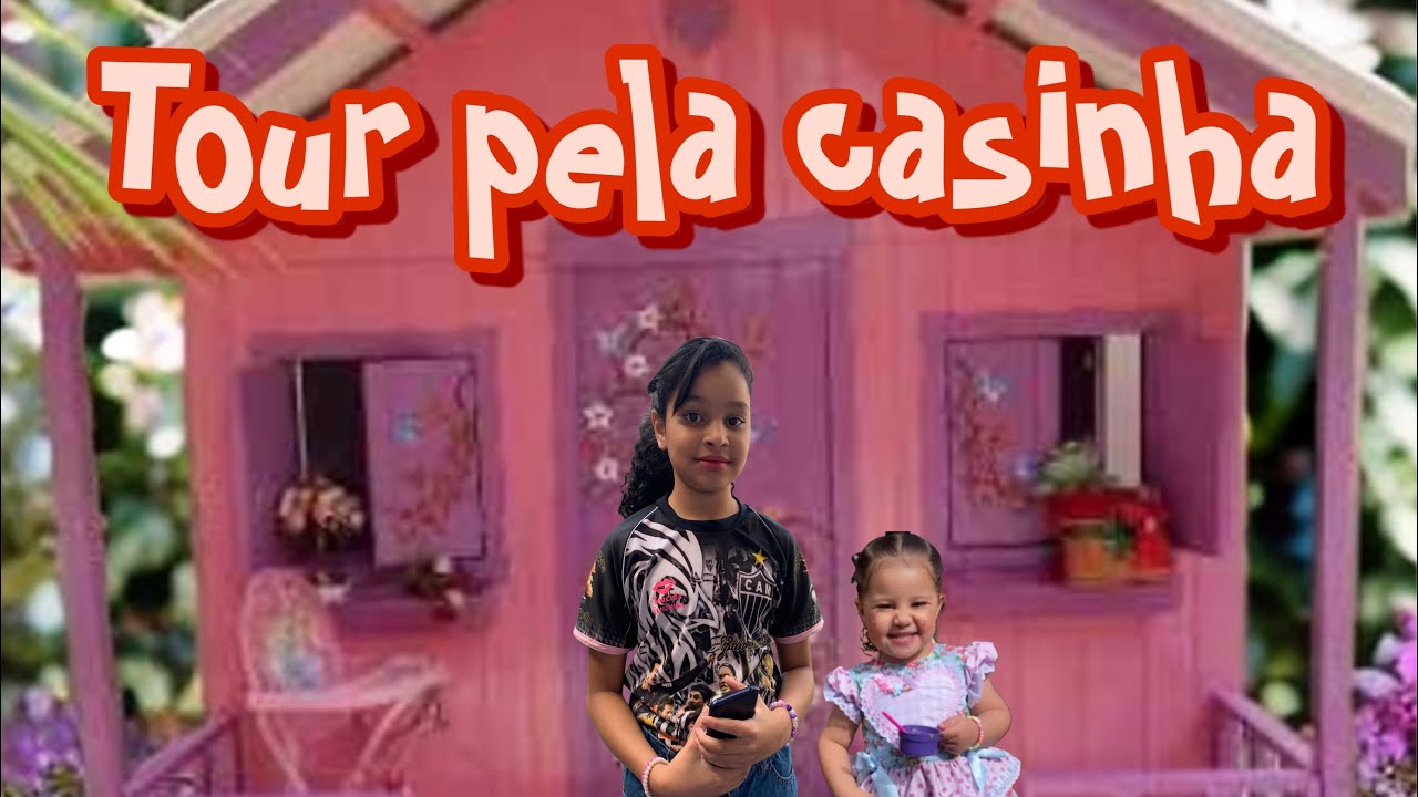 Geovanna e Laura mostrando a casinha que ela ganhou. - YouTube