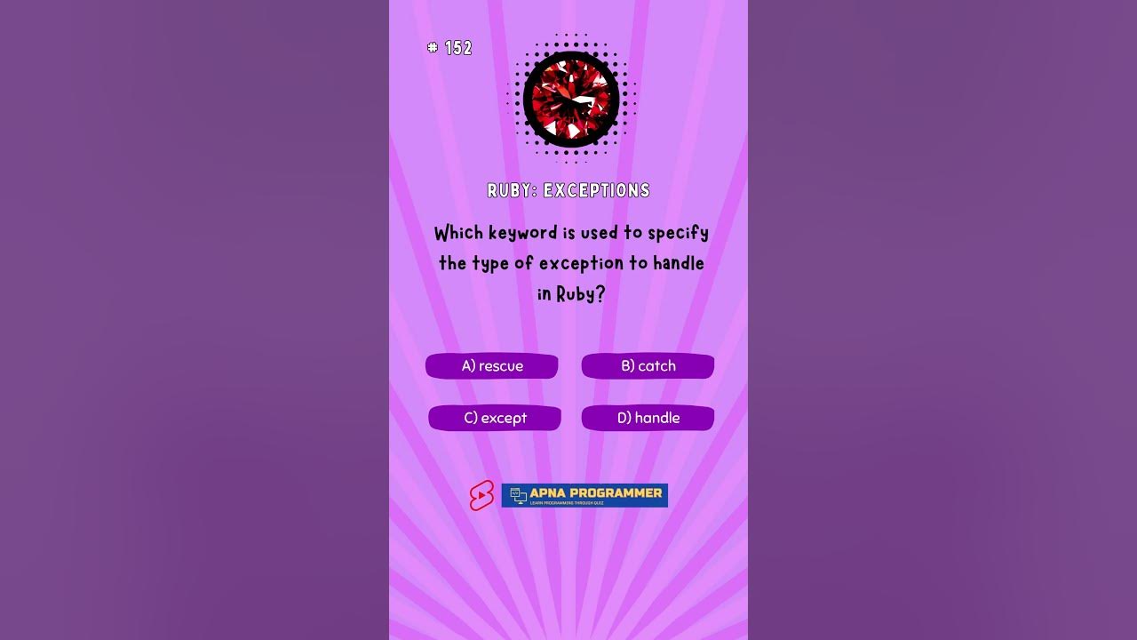 Quiz 152: Master Ruby Programming in 30 Seconds! #quiz #ruby #shorts #codingfacts - YouTube