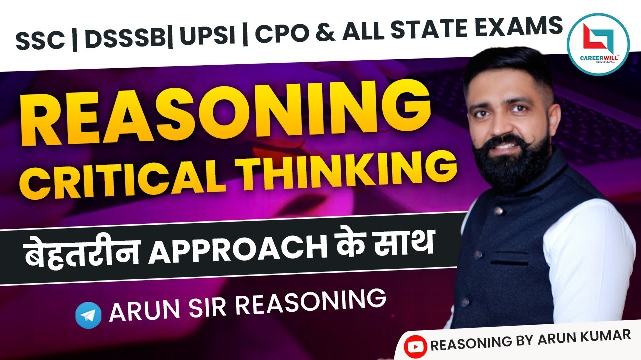 Ssc Cgl Practice Class 05 By Arun Sir Reasoning Ssc Ssccgl Sscchsl Reasoning Youtube