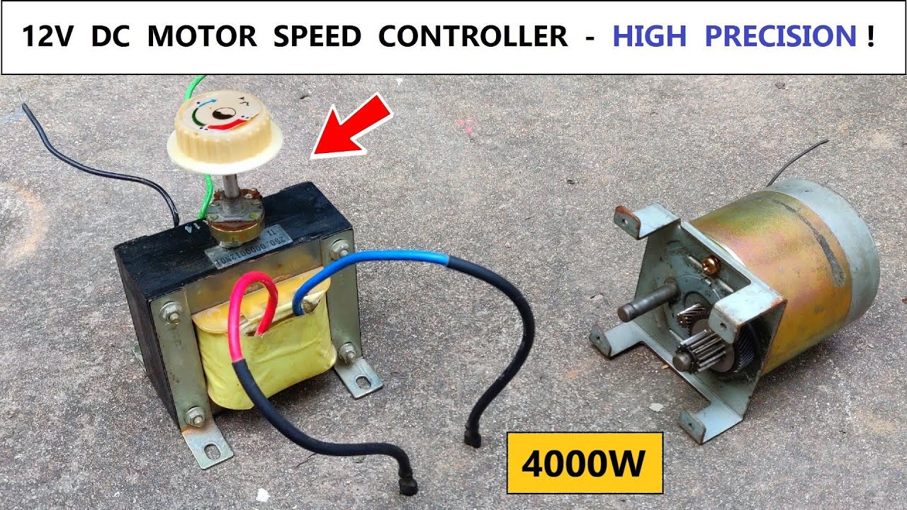 4000W 12V High Current DC Motor Speed Controller DIY RPM Control