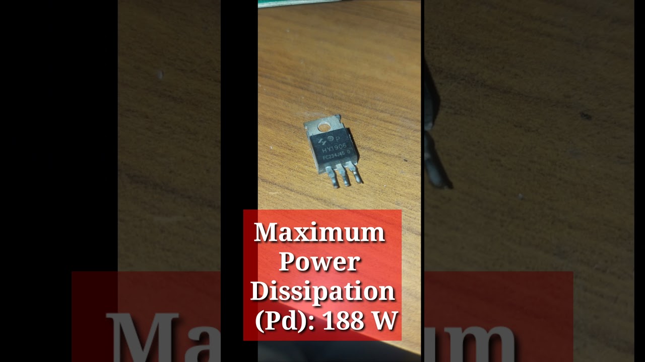 hy1906 N channel Transistor Features (خصوصیات) | mosfet |electronics |# ...