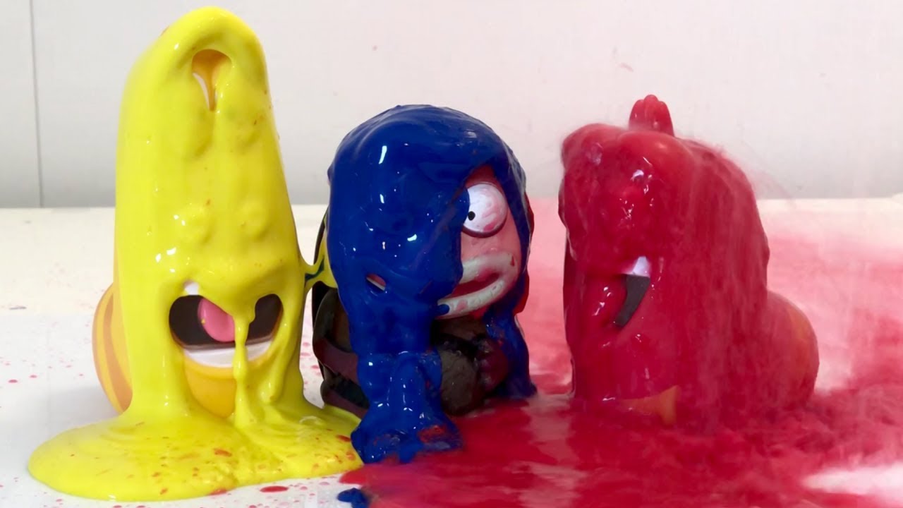 Learn Colors with Painting Larva and Pj Masks Surprise Toys - YouTube