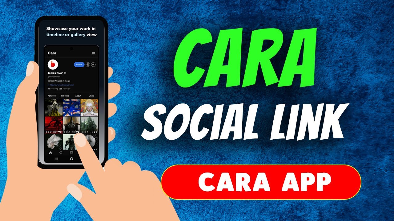 How To Add Social Media Account Link On Cara App - YouTube