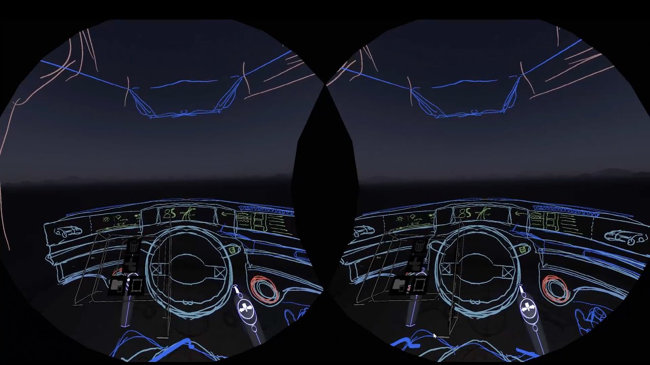 Sketching Car Interior in VR using Google TiltBrush - YouTube