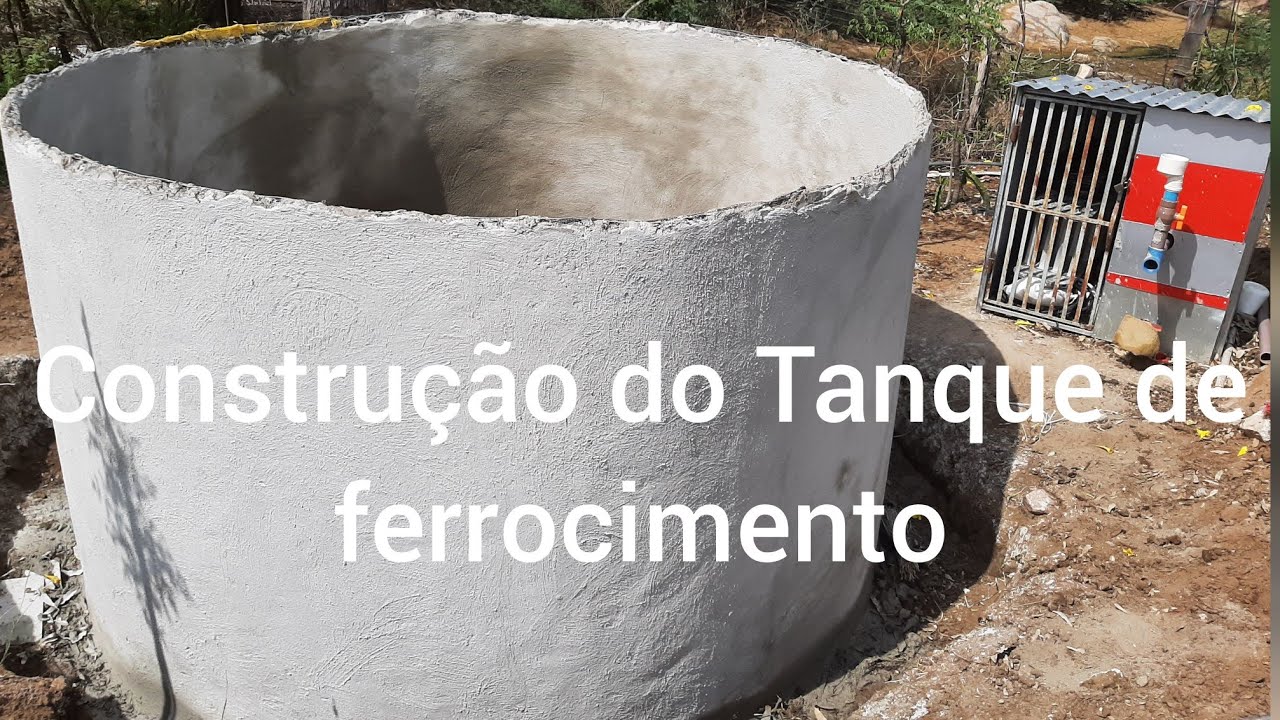 Tanque de Ferro cimento - Cisterna- Reservatório- Tanque de Peixe - YouTube