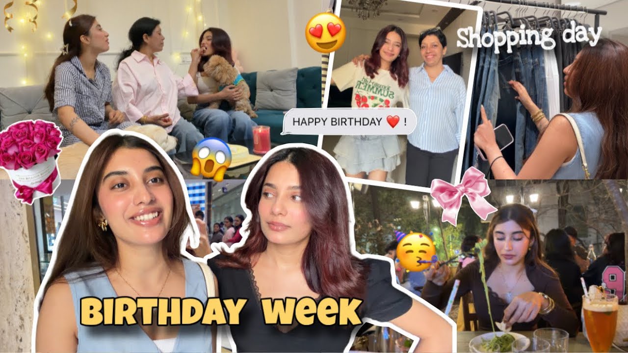 Birthday week ! Celebration and Shopping fun 🥳 ️ - YouTube