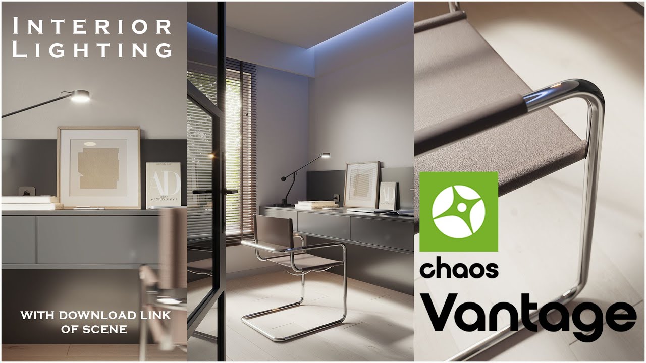 Interior Lighting with V-Ray & Chaos Vantage Live Link | Real-Time ...