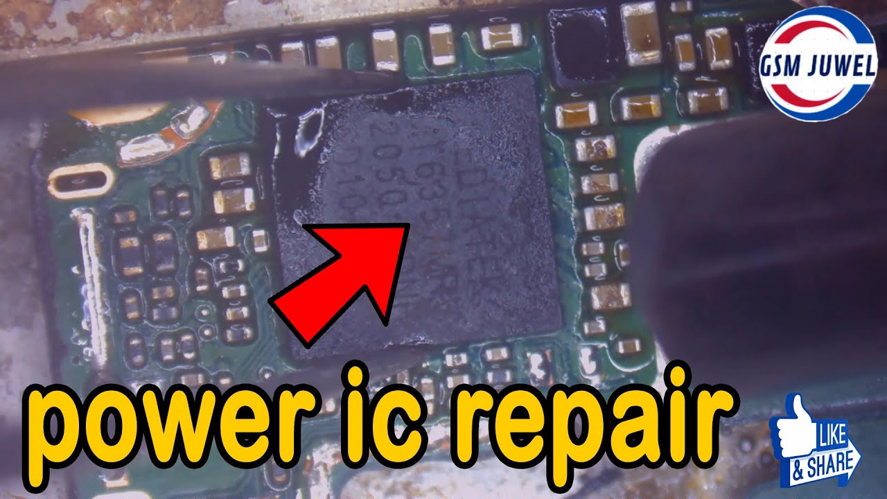 how to change power ic in mobile power ic repair | reball & change ...
