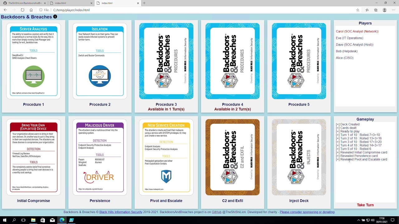 BackdoorsAndBreaches PowerShell Project on GitHub - Initial download ...
