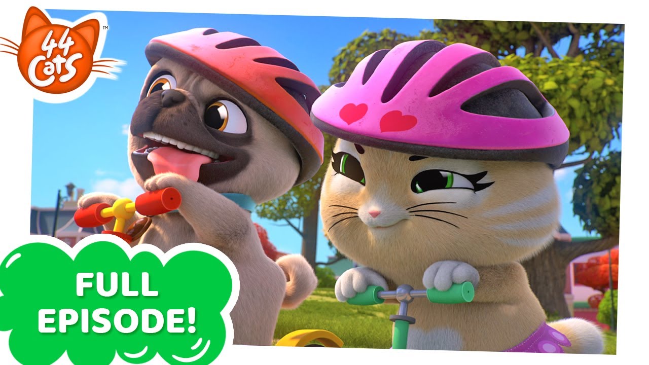 44 Cats | FULL EPISODE | The Great Scooter Race | Season 2 Episode 10 ...