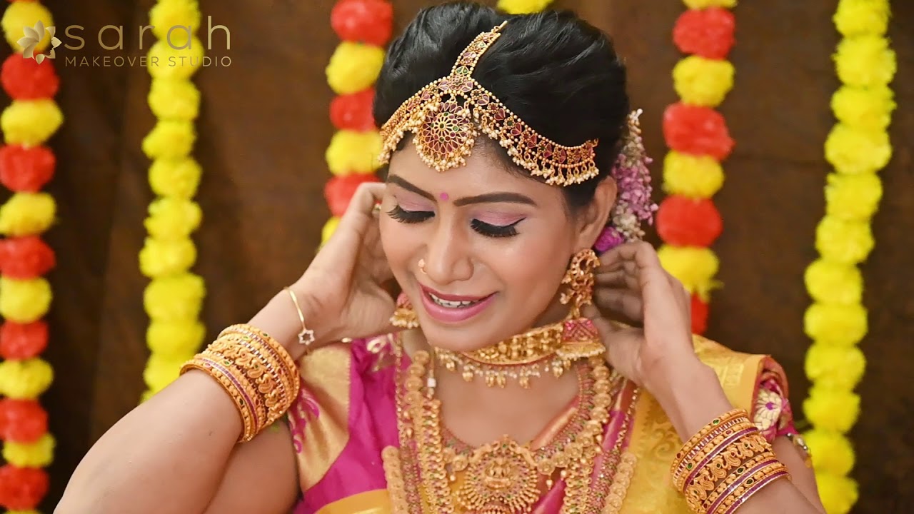 Sarah Makeover studio Bridal look - YouTube