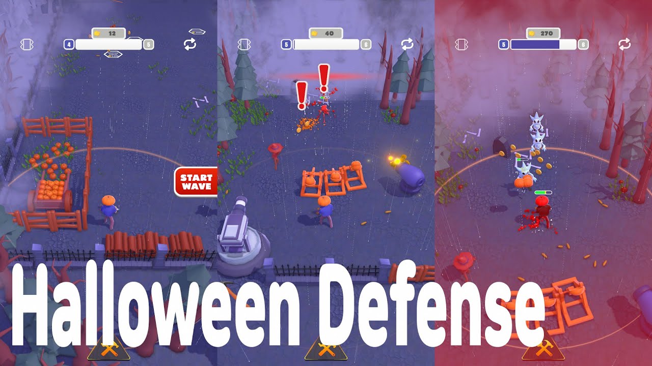 Halloween Defense - 게임플레이 영상 [모바일게임] - YouTube
