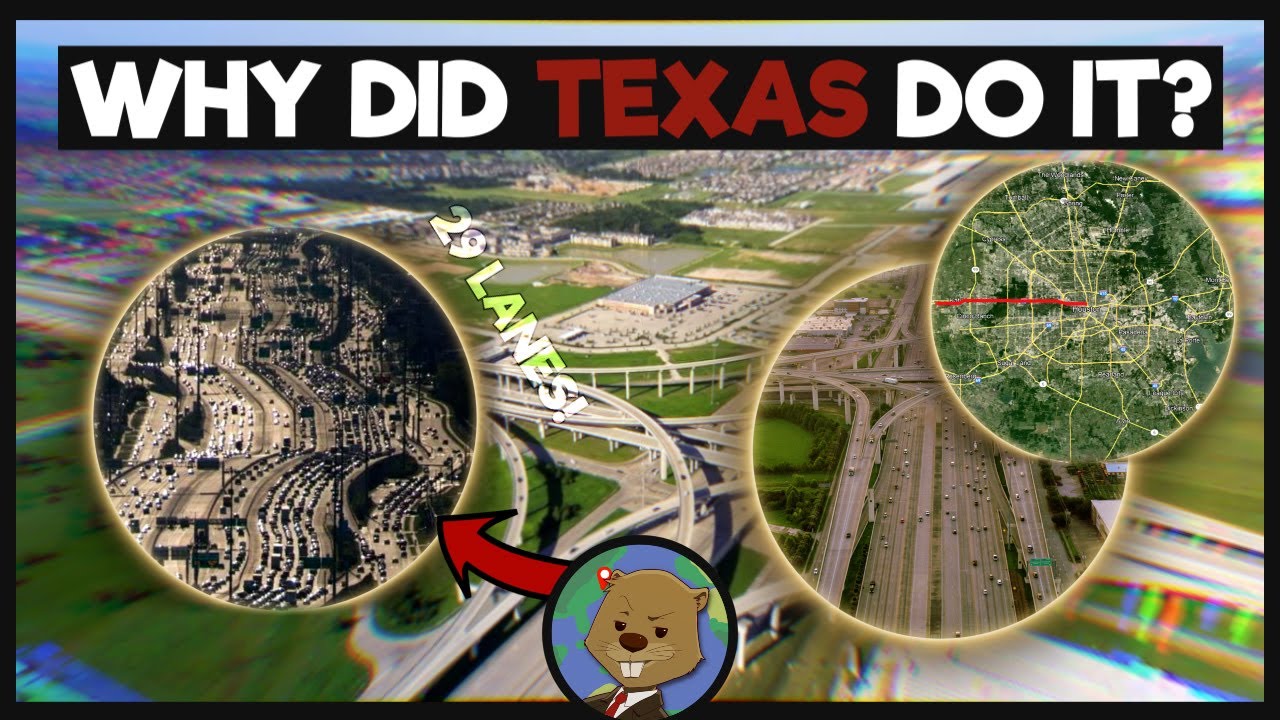 Why Texas Built America's Widest Freeway - YouTube