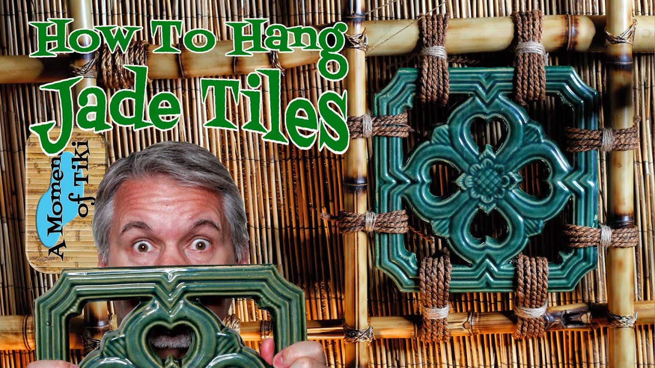 How to Hang Jade Tiki Bar Tiles - A Moment of Tiki epsode 78 - YouTube